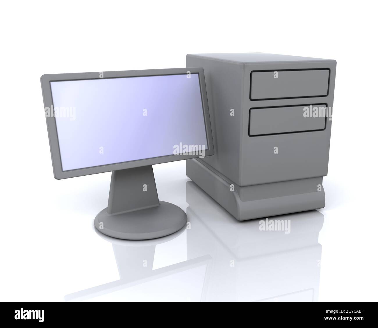 3D computer icon for my computer Stock Photo - Alamy