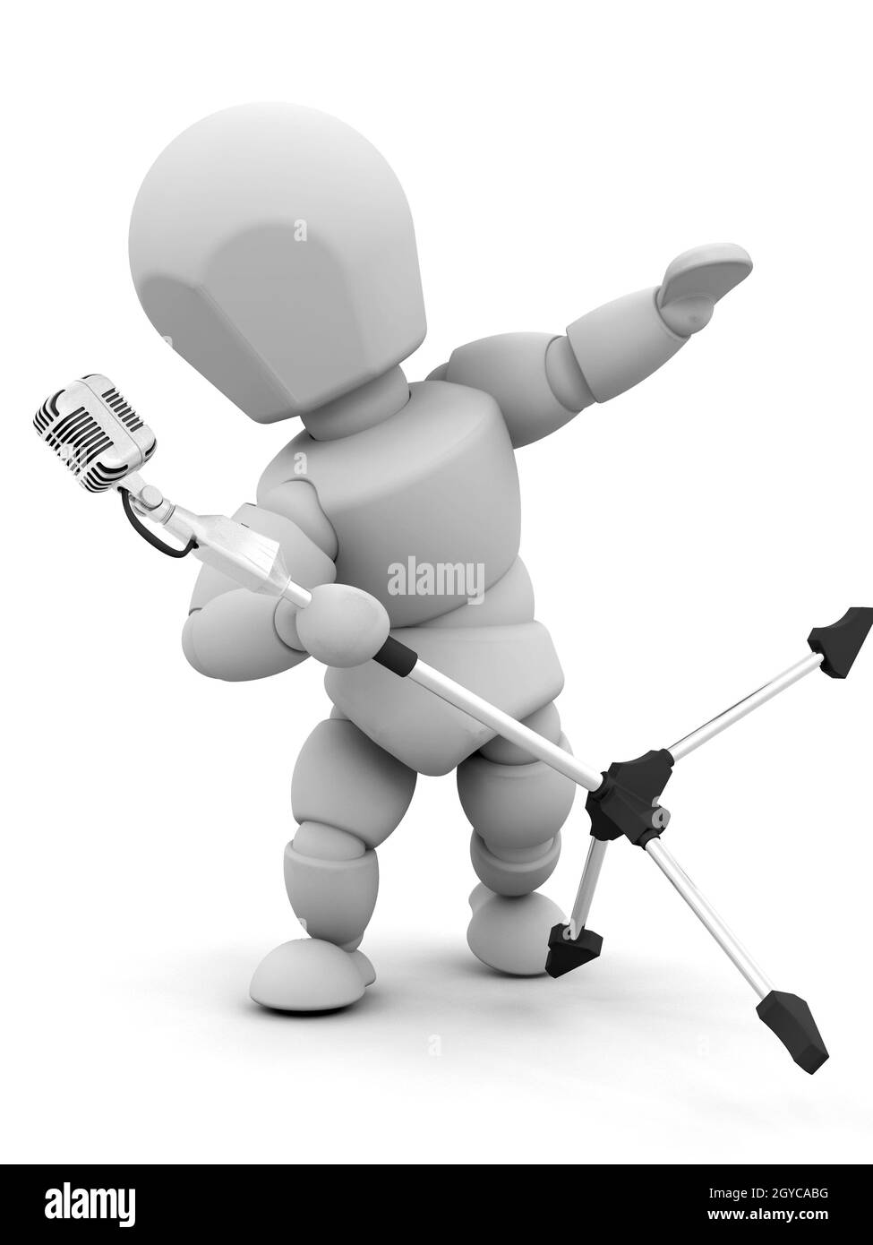 Singing listen Black and White Stock Photos & Images - Alamy