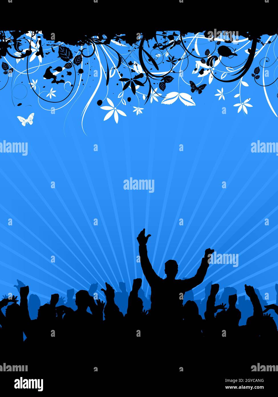 Grunge silhouette party crowd hi-res stock photography and images - Alamy