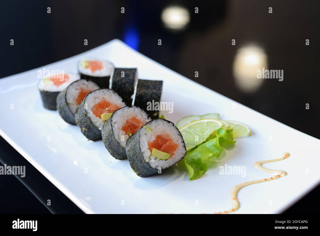 Japanese traditional rolls seafood fish hi-res stock photography and ...