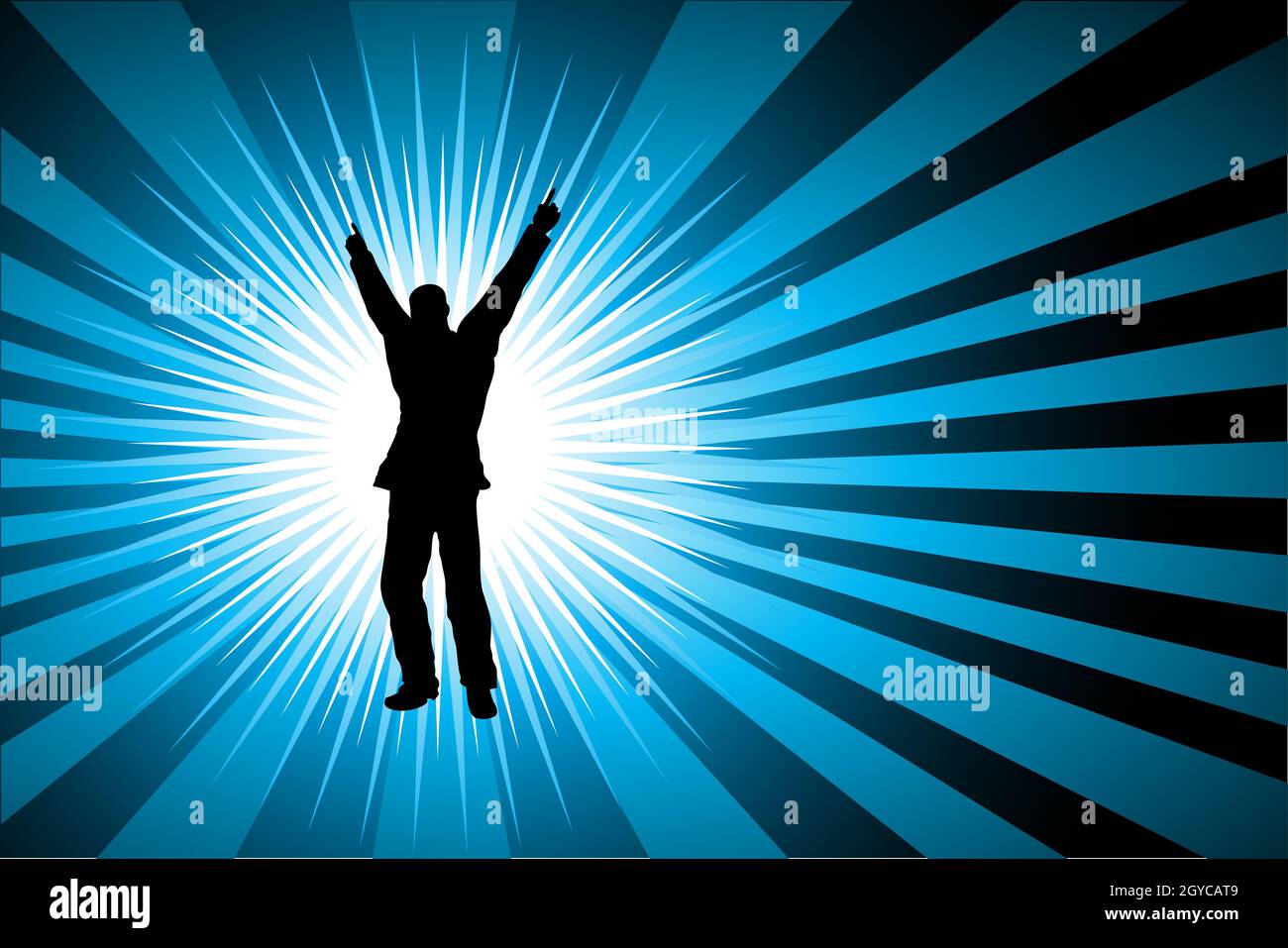 Silhouette of a male dancing Stock Photo - Alamy