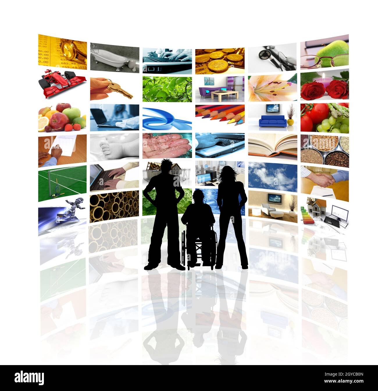 Large building in silhouette Cut Out Stock Images & Pictures - Alamy