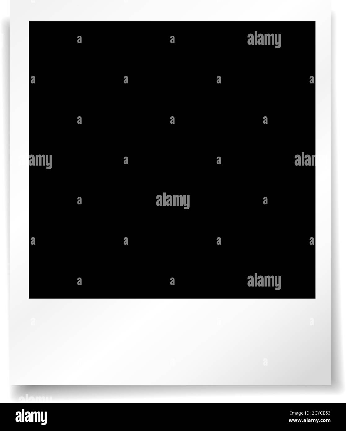 Blank photo background with a drop shadow Stock Photo - Alamy