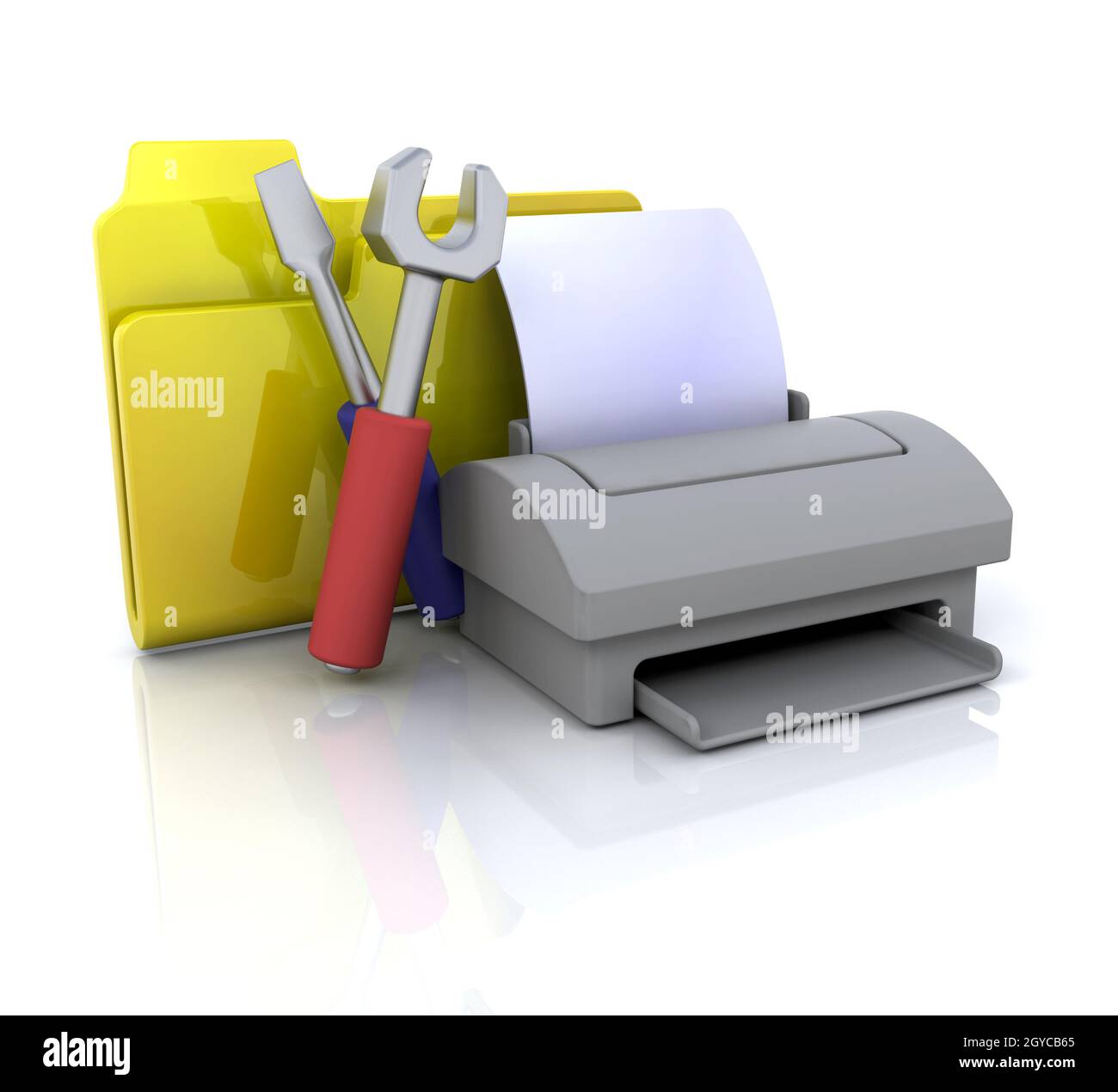 Printer settings icon hi-res stock photography and images - Alamy