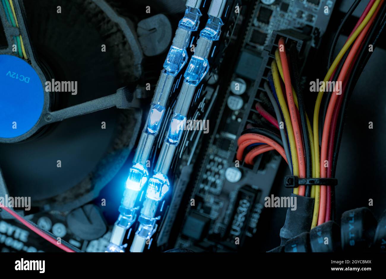 Inside pc motherboard cpu ram hi-res stock photography and images - Alamy