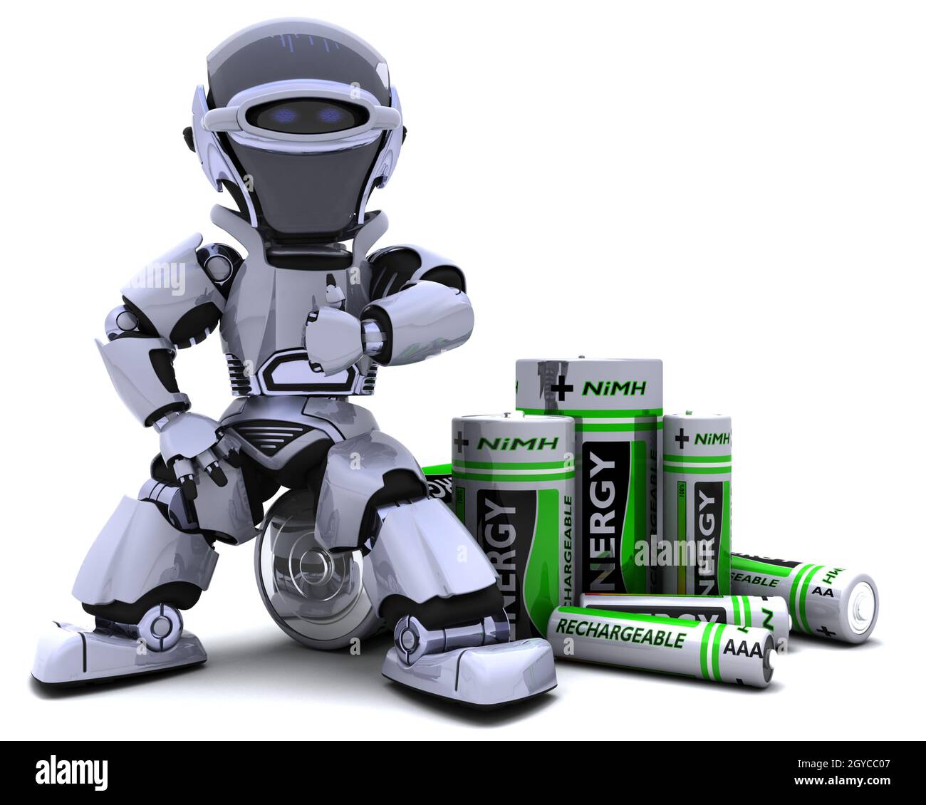 Robot batteries Cut Out Stock Images & Pictures - Alamy