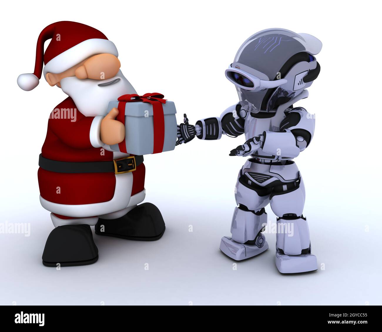 Santa claus modern robot hi-res stock photography and images - Alamy