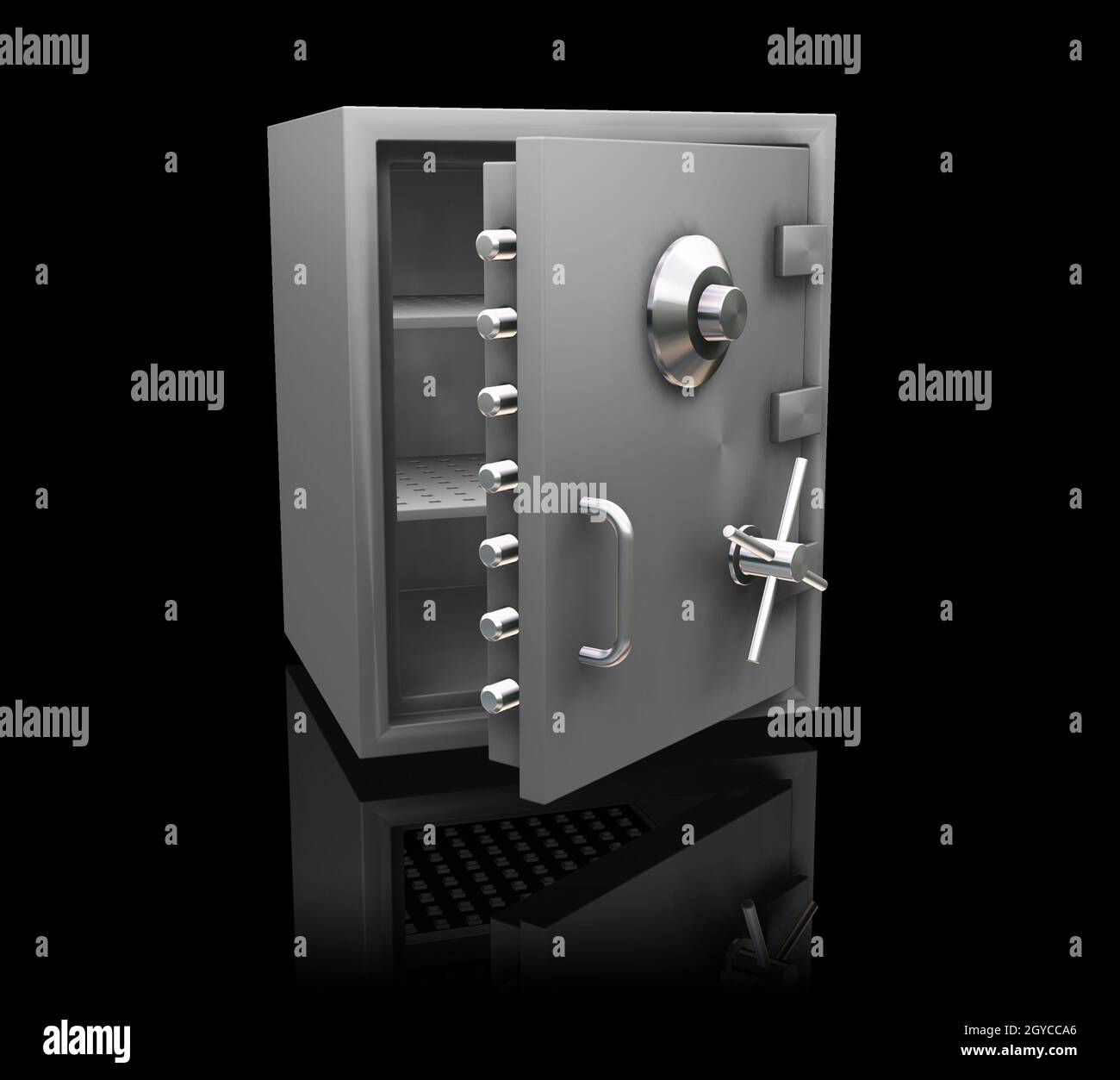 3D render of a bank safe Stock Photo - Alamy