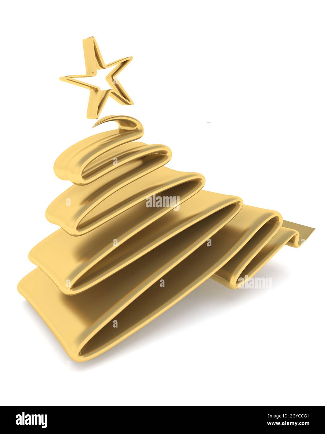 3D render of Scribble sketch Christmas tree concept Stock Photo - Alamy
