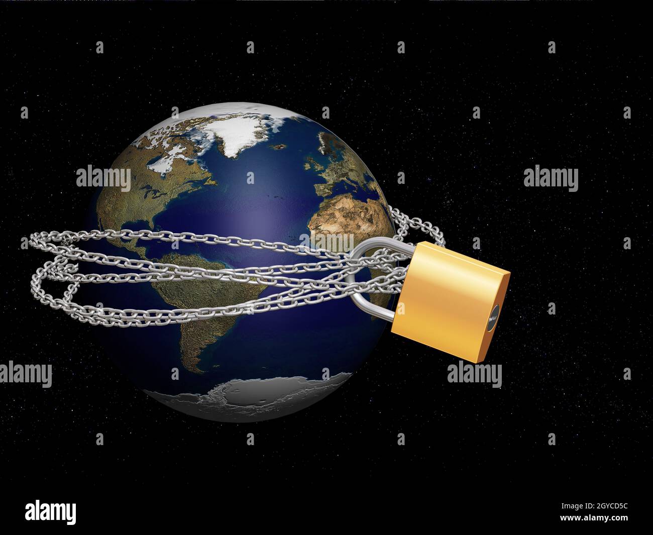 Globe padlock hi-res stock photography and images - Alamy