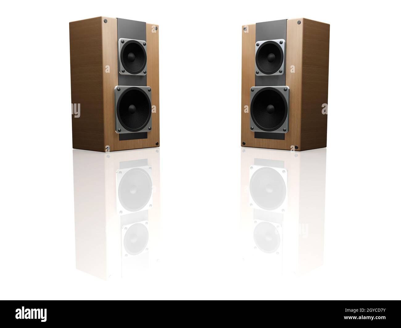 3D render of speakers Stock Photo - Alamy