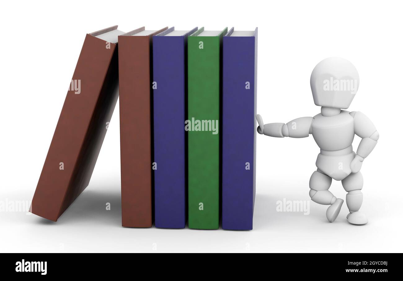 3d render man leaning on hi-res stock photography and images - Alamy