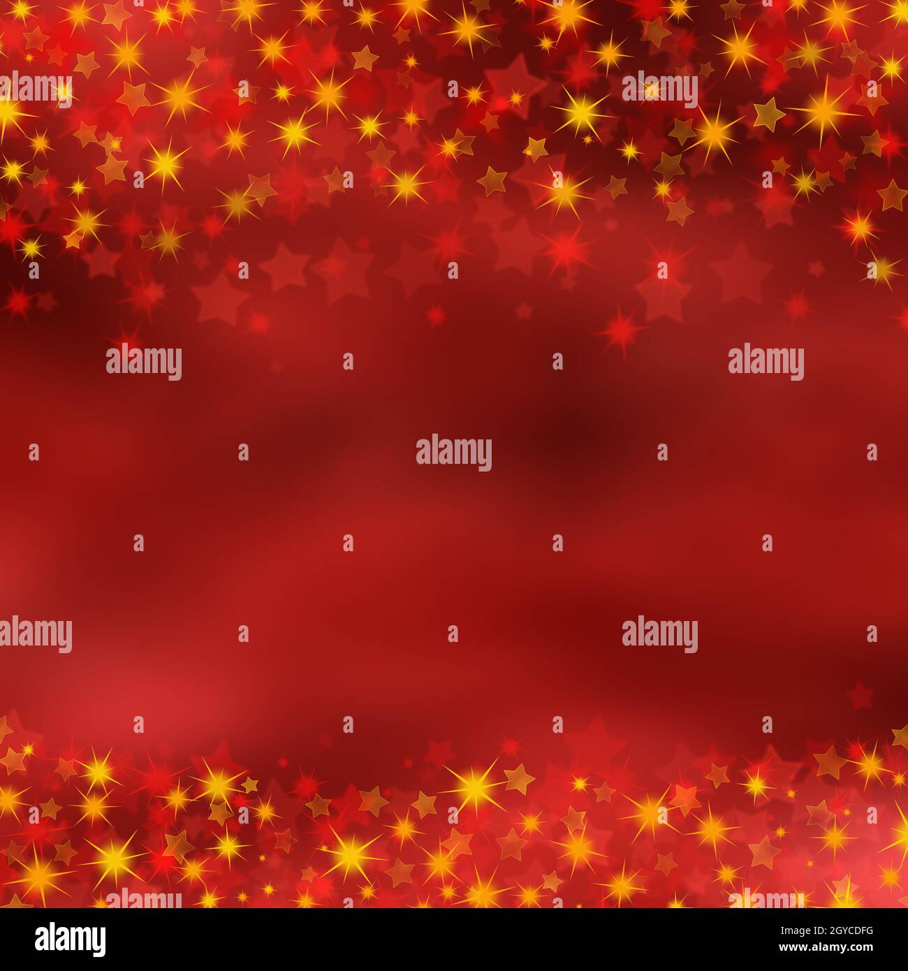 Christmas background of red and gold stars Stock Photo - Alamy