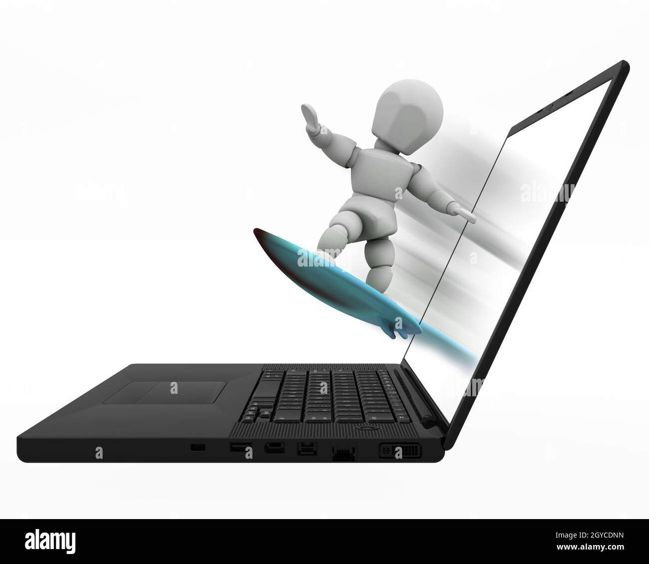 Conceptual image depicting surfing the internet Stock Photo - Alamy