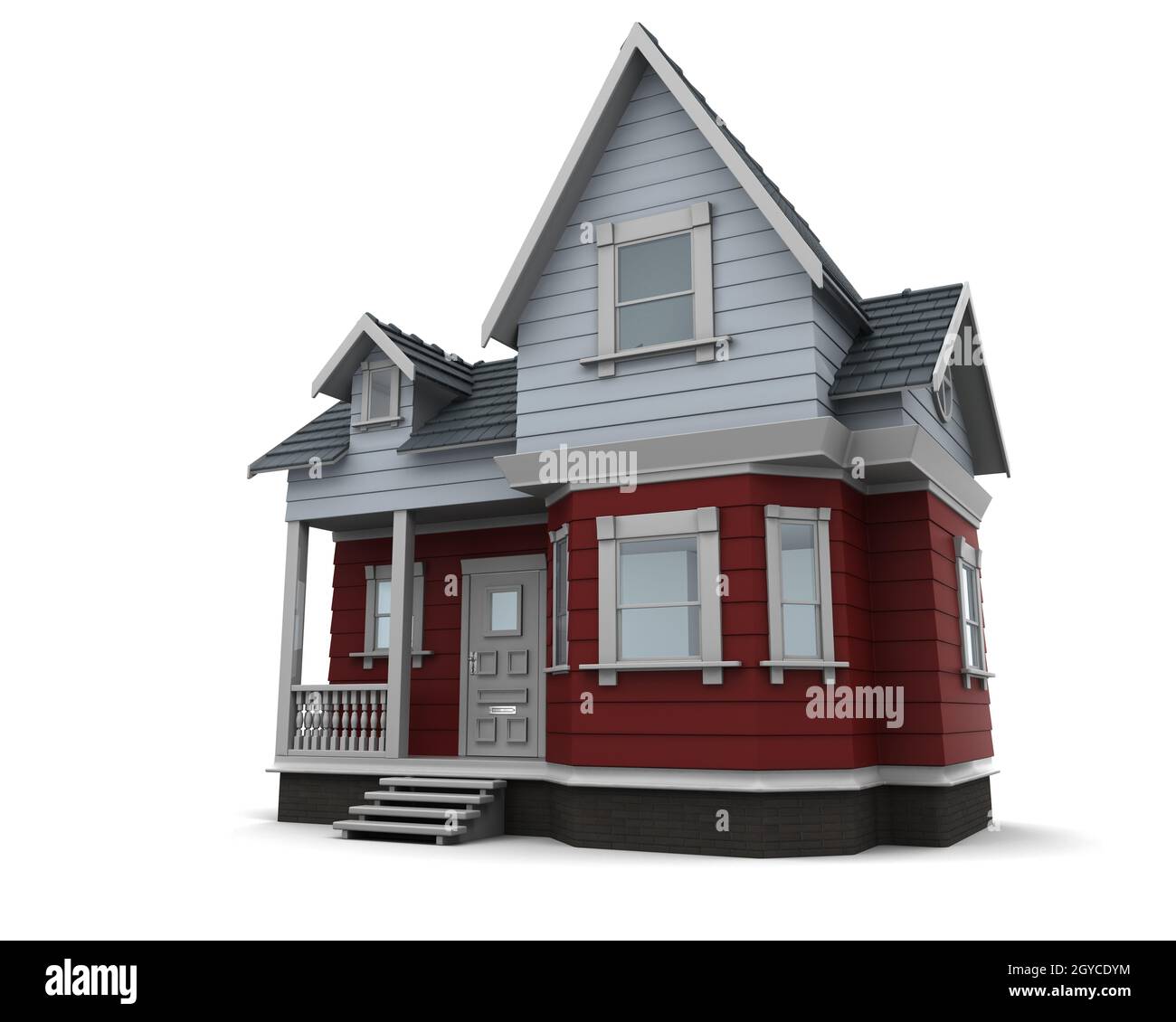 Family home timber house Cut Out Stock Images & Pictures - Alamy