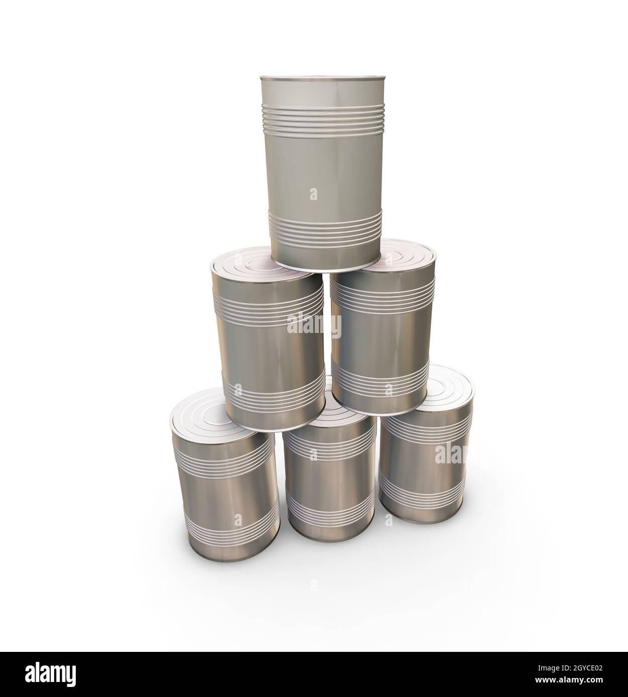 3d render tin can hi-res stock photography and images - Alamy