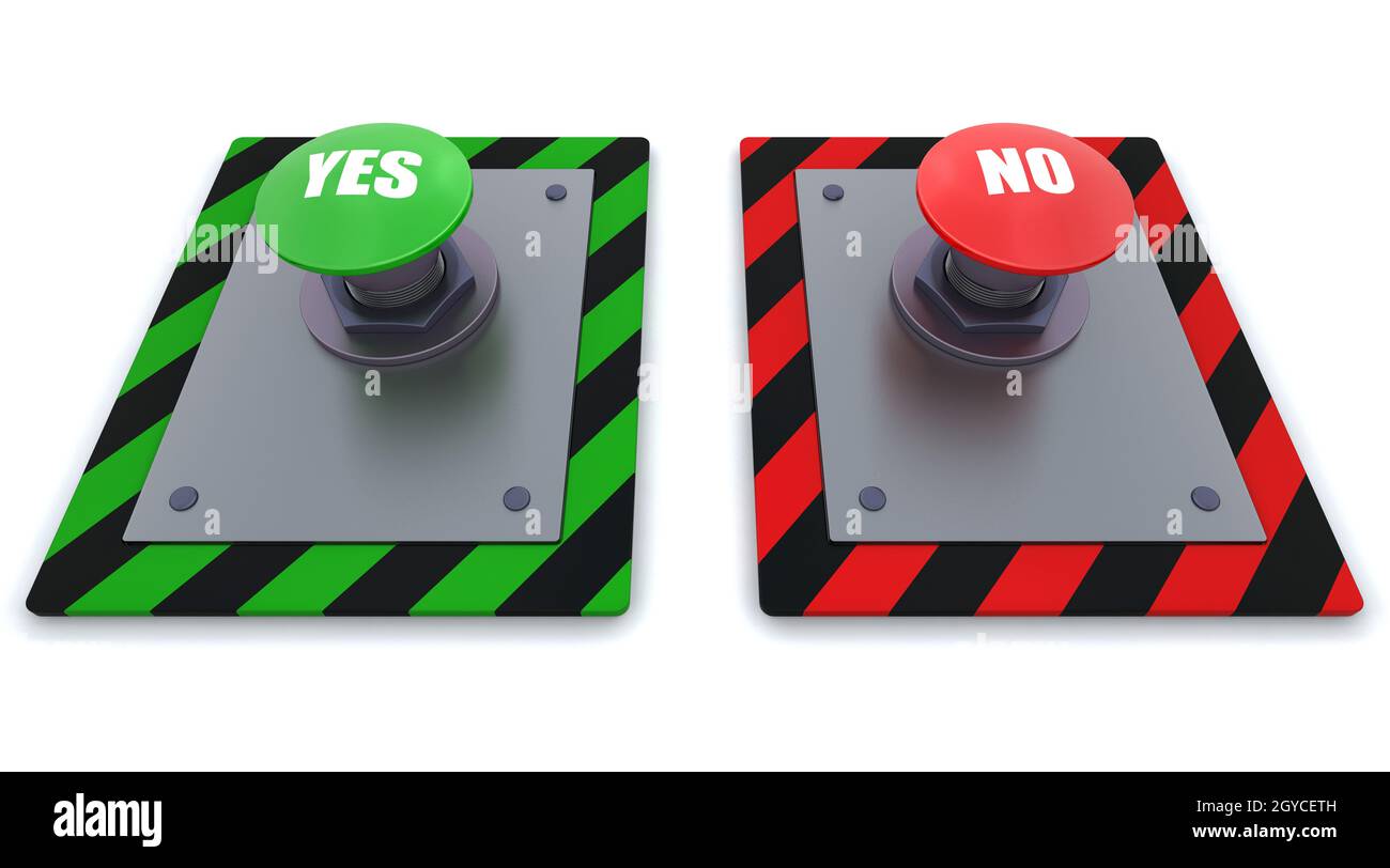 3d render of push button with symbol Stock Photo - Alamy