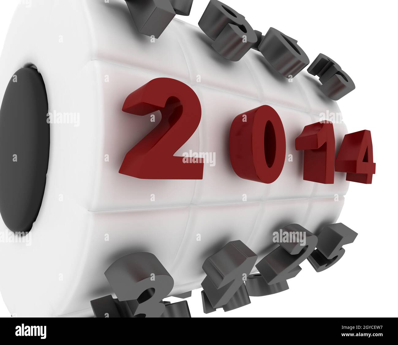 3d render of calendar year Stock Photo - Alamy