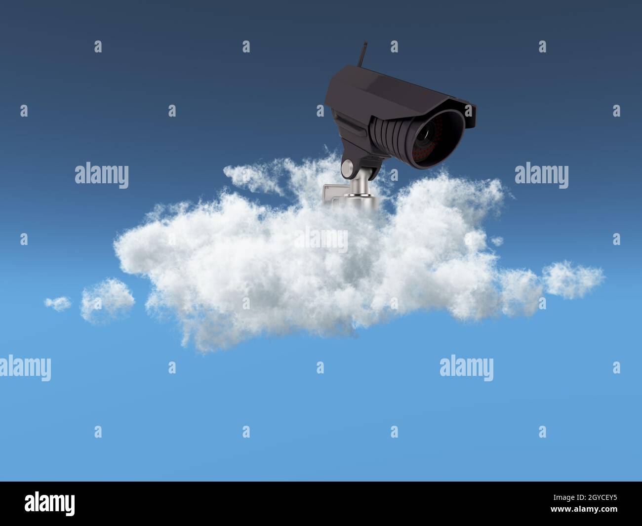 Cloud security concept with CCTV camera in a cloud Stock Photo - Alamy