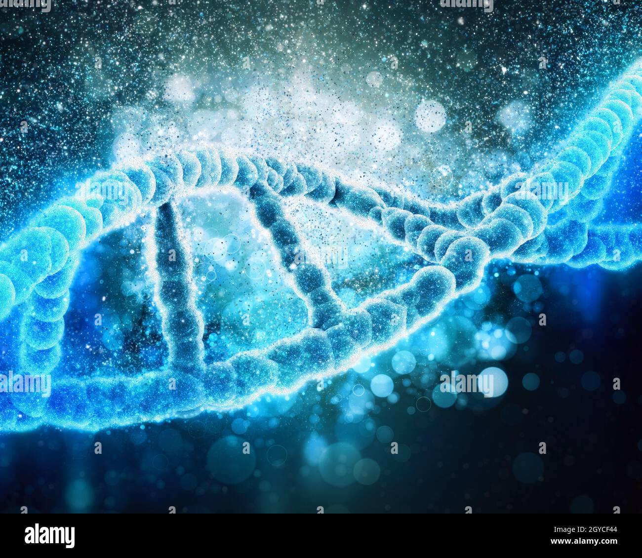 3D medical background with DNA strand Stock Photo - Alamy