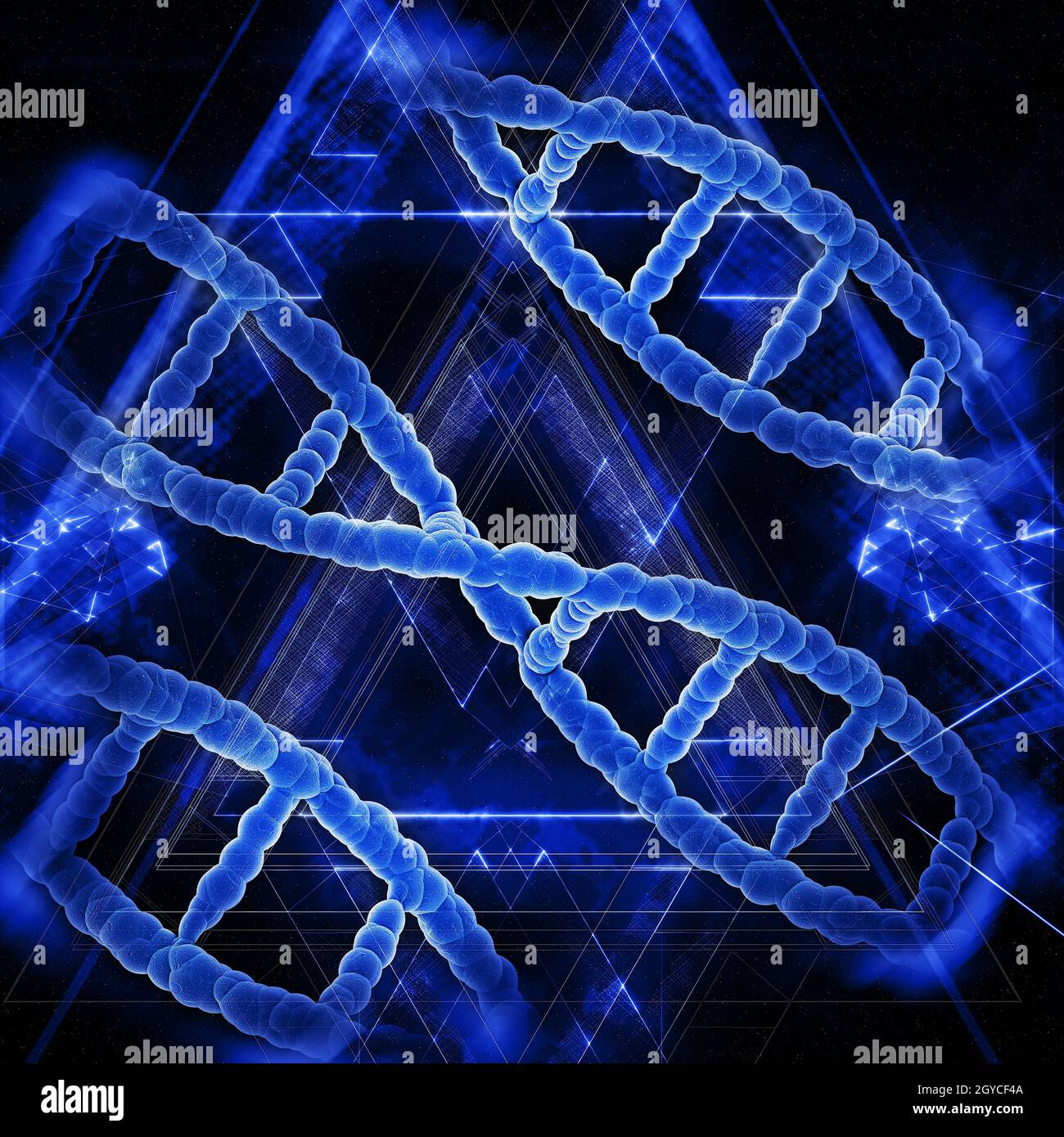3D medical background with abstract DNA strands Stock Photo - Alamy