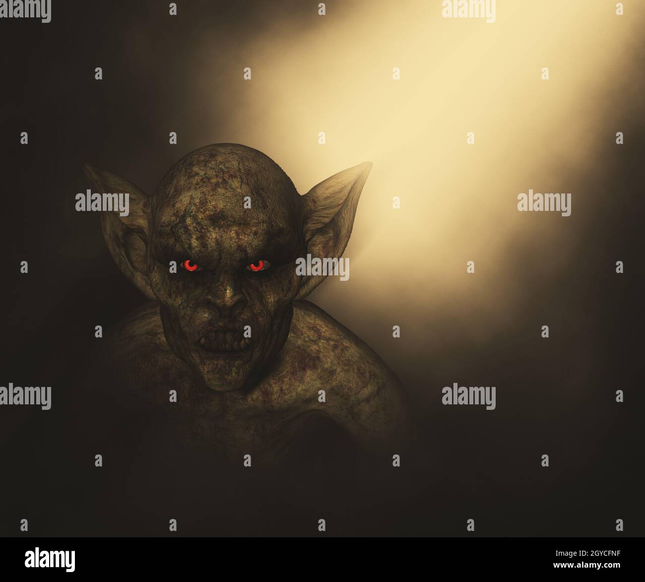 3D render of a Halloween demon Stock Photo - Alamy