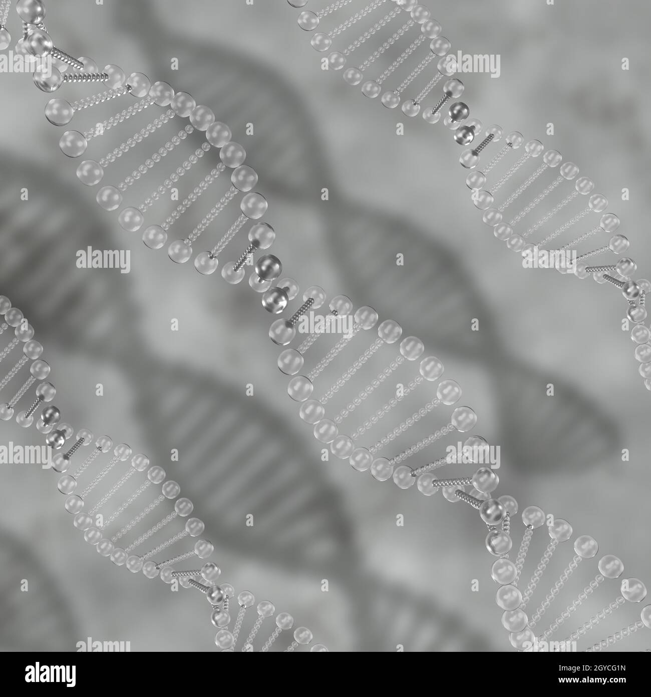 3D render of a medical background with transparent DNA strands Stock ...