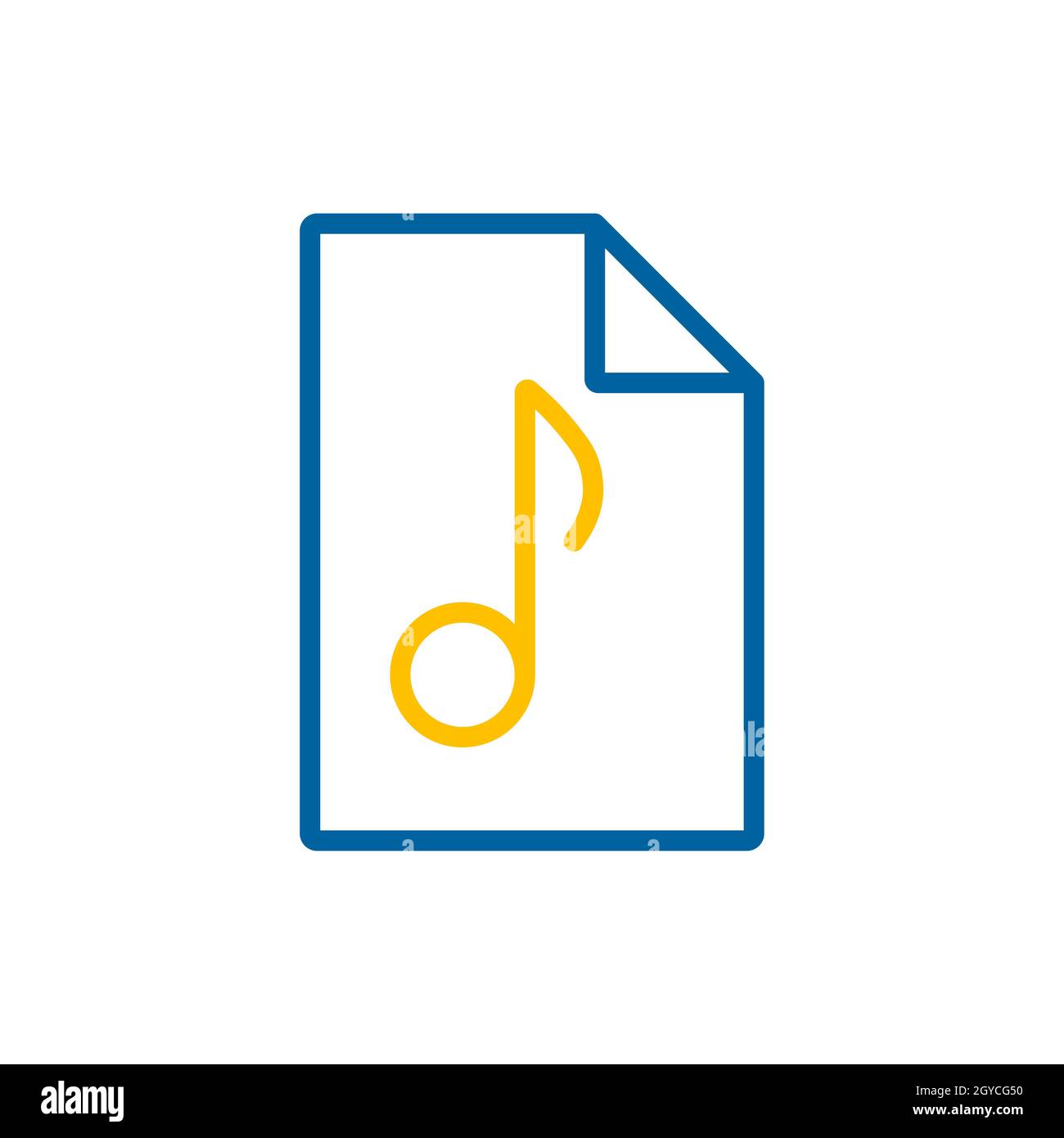 Music file vector flat icon. Music sign. Graph symbol for music and ...