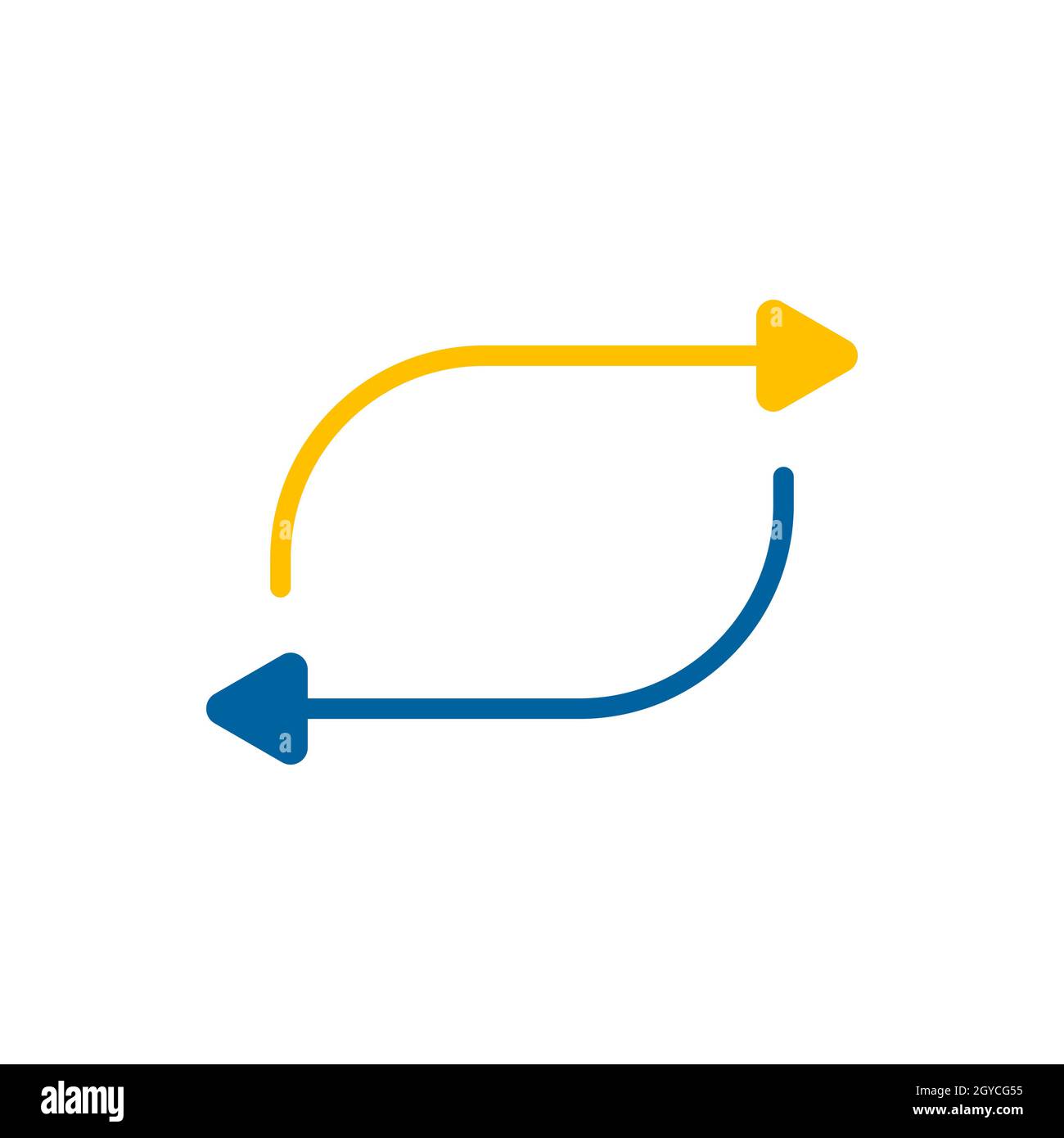 Repeat button vector flat icon. Music sign. Graph symbol for music and ...