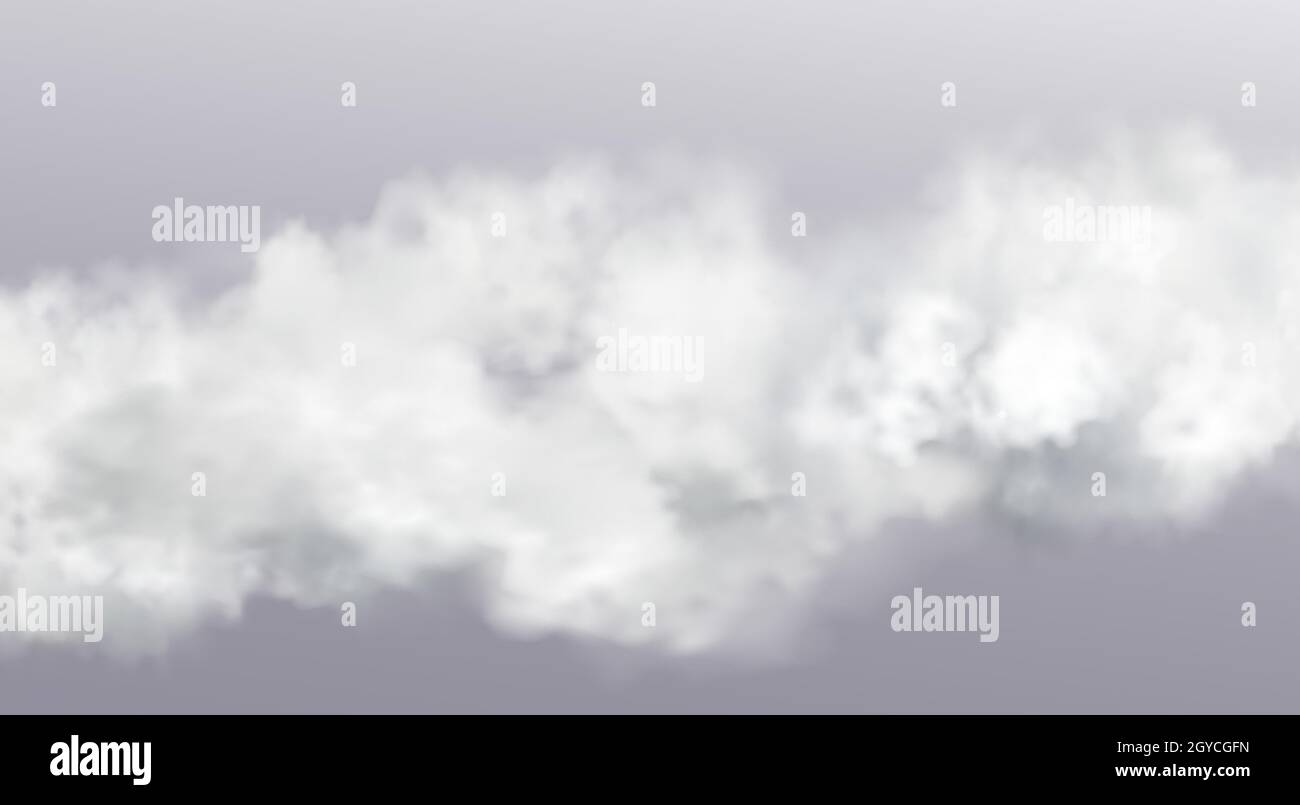 Vector Abstract realistic fog cloud design element Stock Vector Image ...