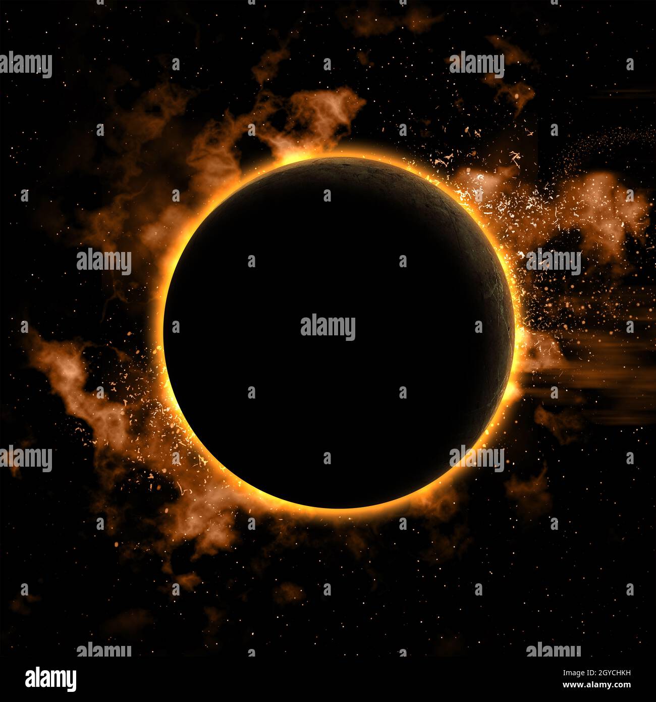 3d solar eclipse hi-res stock photography and images - Alamy