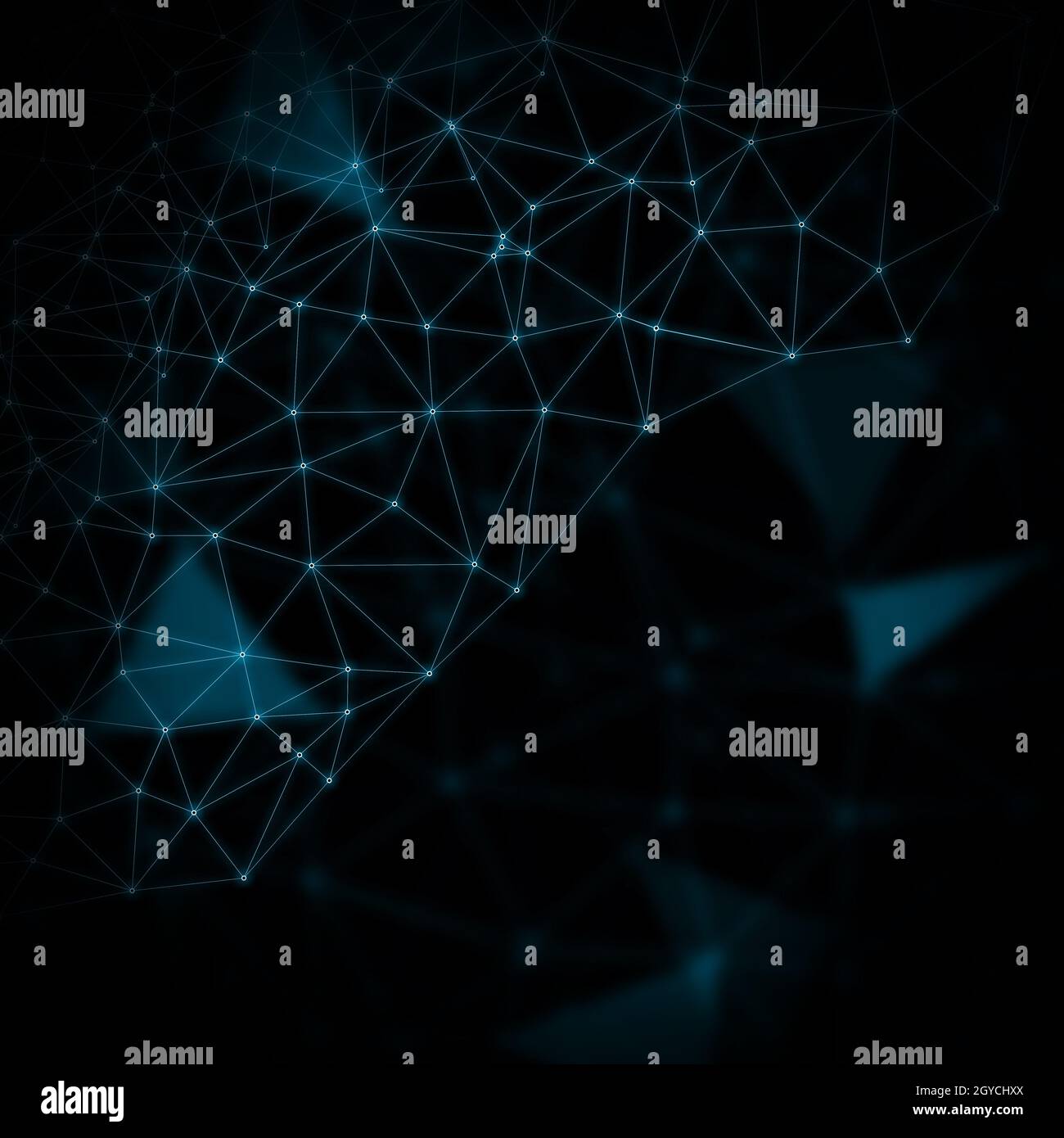 Abstract techno background with a low poly design Stock Photo - Alamy