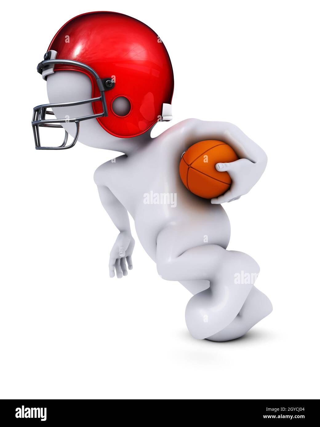 3D Render of Morph Man playing american football Stock Photo - Alamy