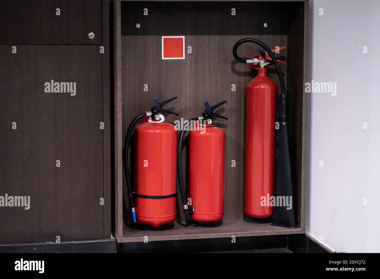 Fire Extinguisher Safety And Emergency Equipment. Alarm Services Stock ...