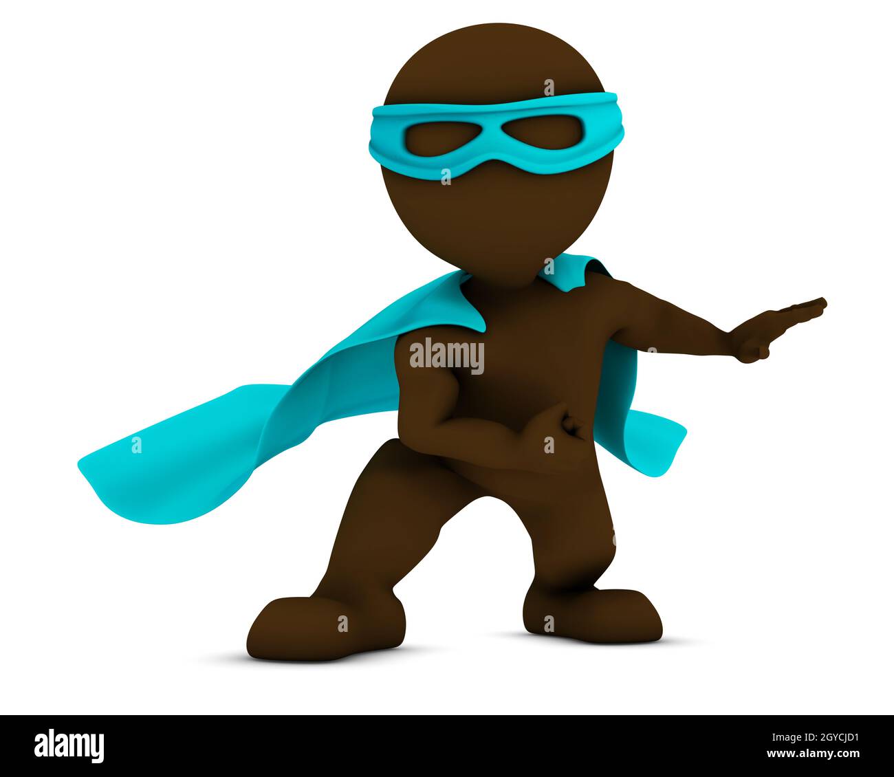 3D Render of Morph Man super hero Stock Photo - Alamy