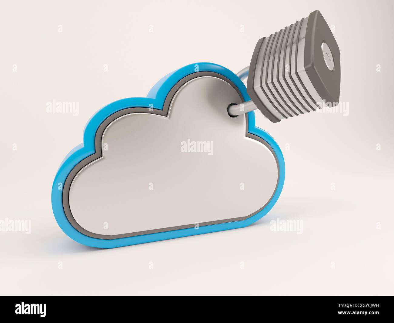 3D Render of Cloud Drive Icon Stock Photo - Alamy