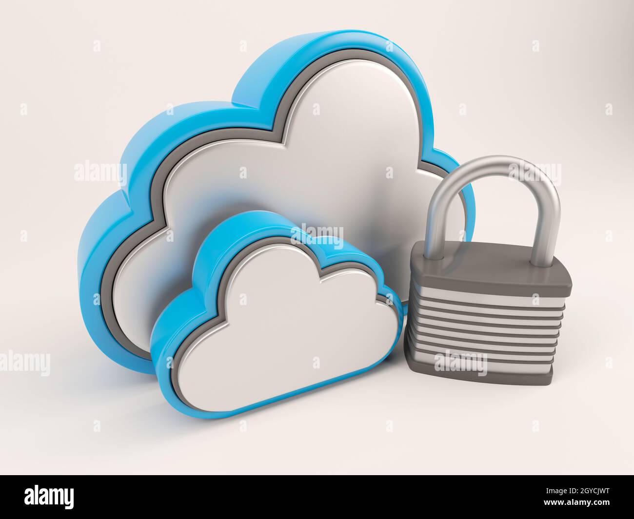3D Render of Cloud Drive Icon Stock Photo - Alamy