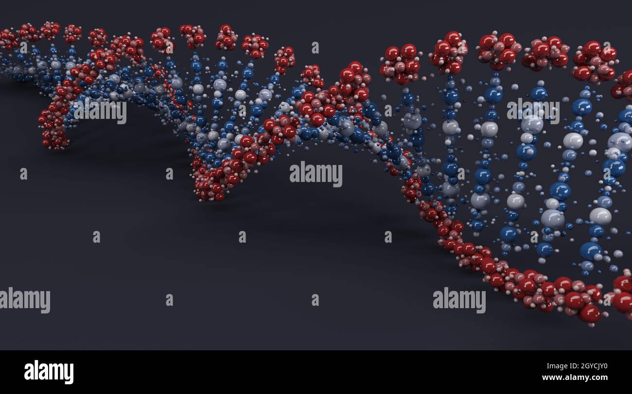 3D Render of a DNA Helix Stock Photo - Alamy