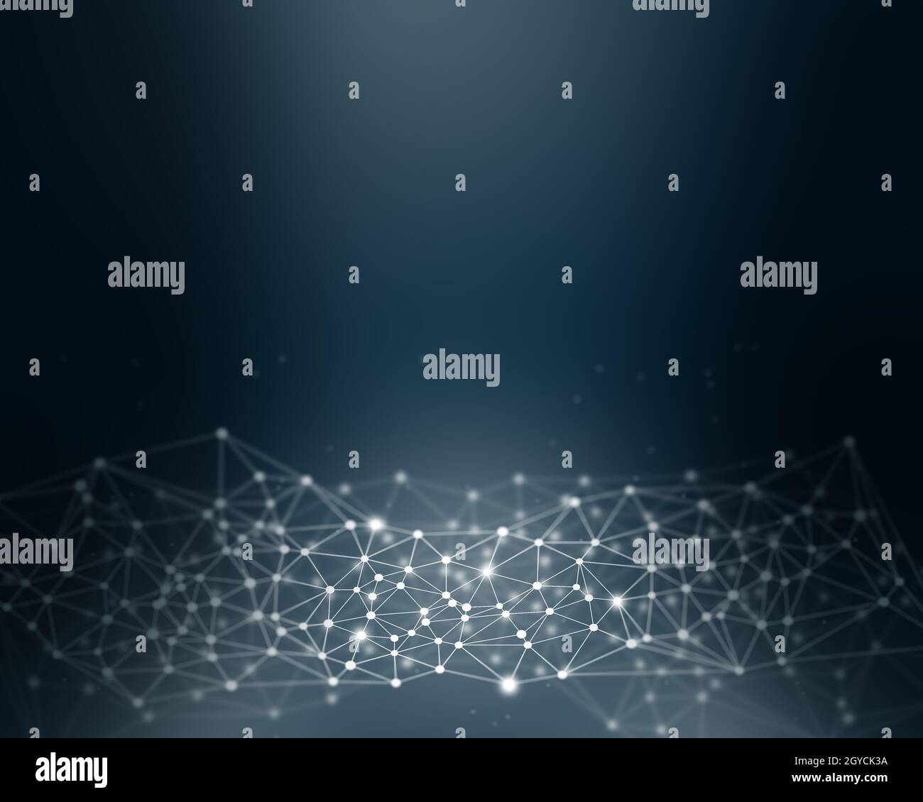 Digital low poly abstract background with connecting lines and dots ...