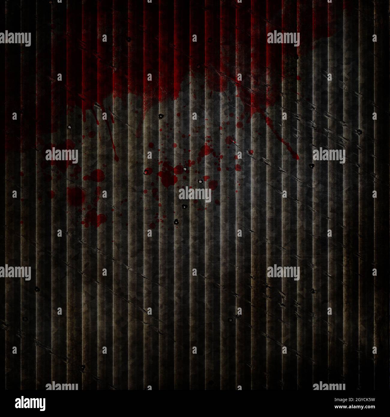 Grunge metal background with bloody splatters Stock Photo - Alamy