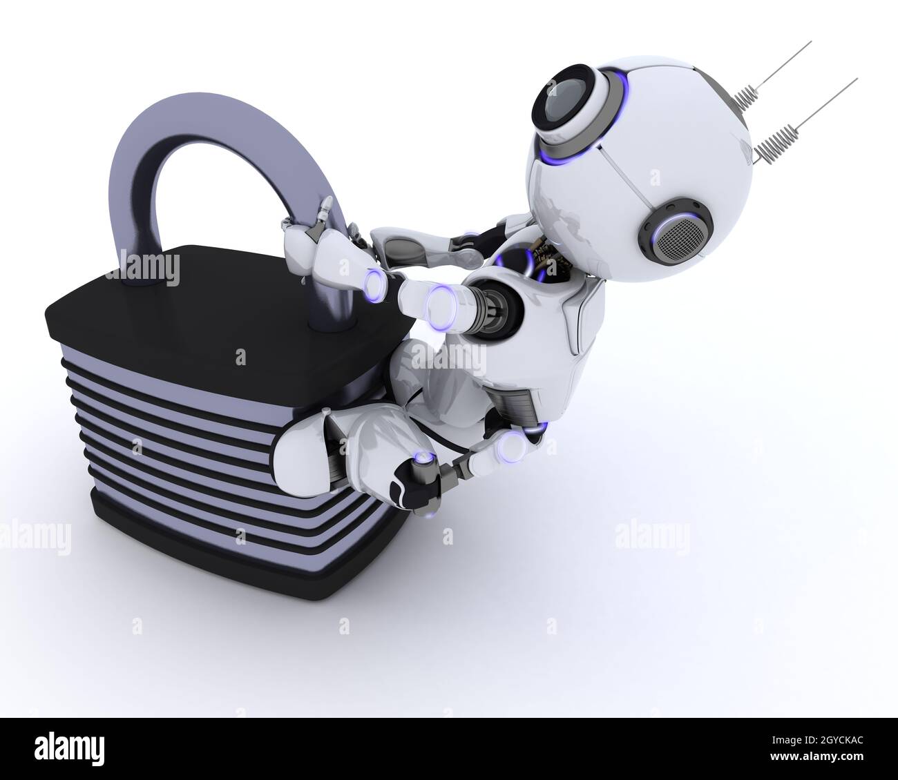 3D Render of a Robot Stock Photo - Alamy