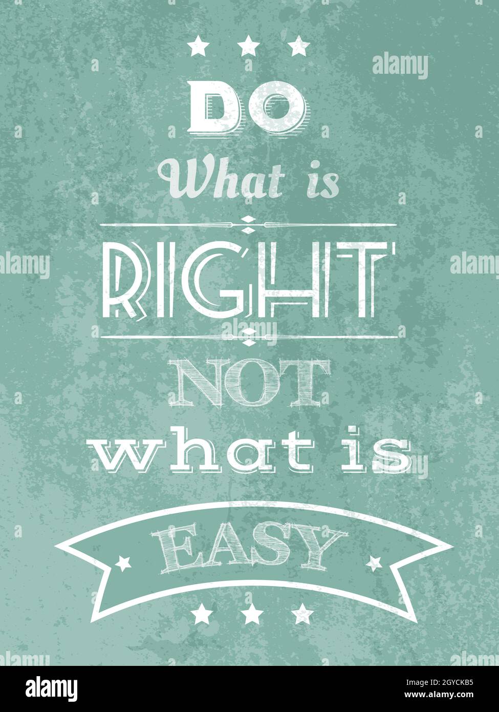 Inspirational quote on a grunge background Stock Photo - Alamy