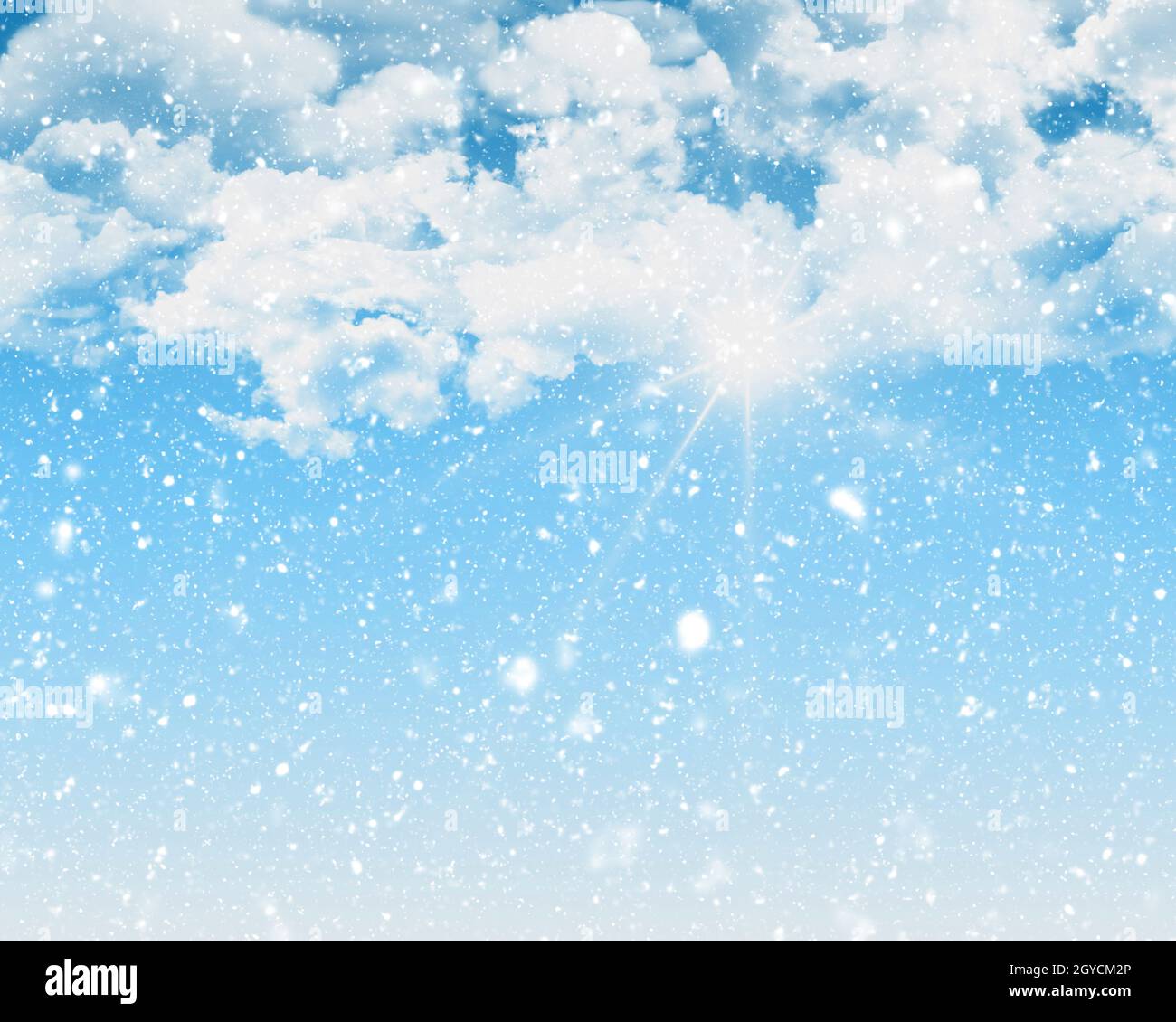 Snow Blue Sky Wallpaper