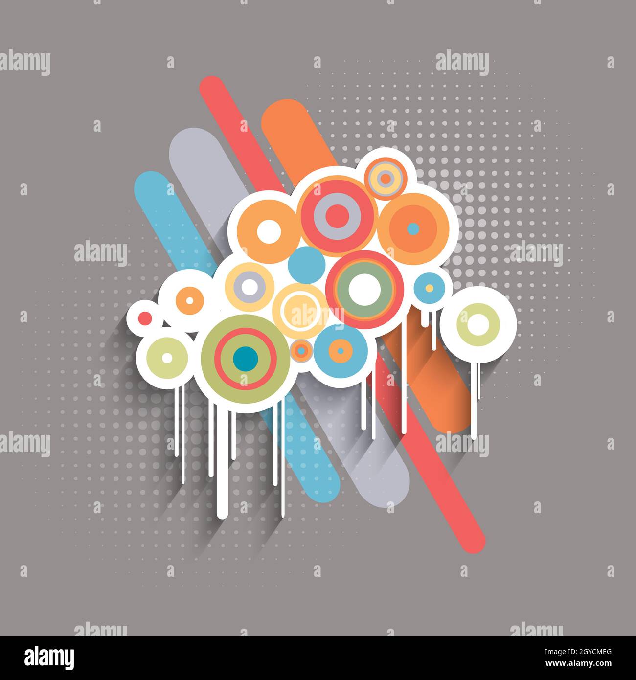 Retro styled abstract background design Stock Photo - Alamy