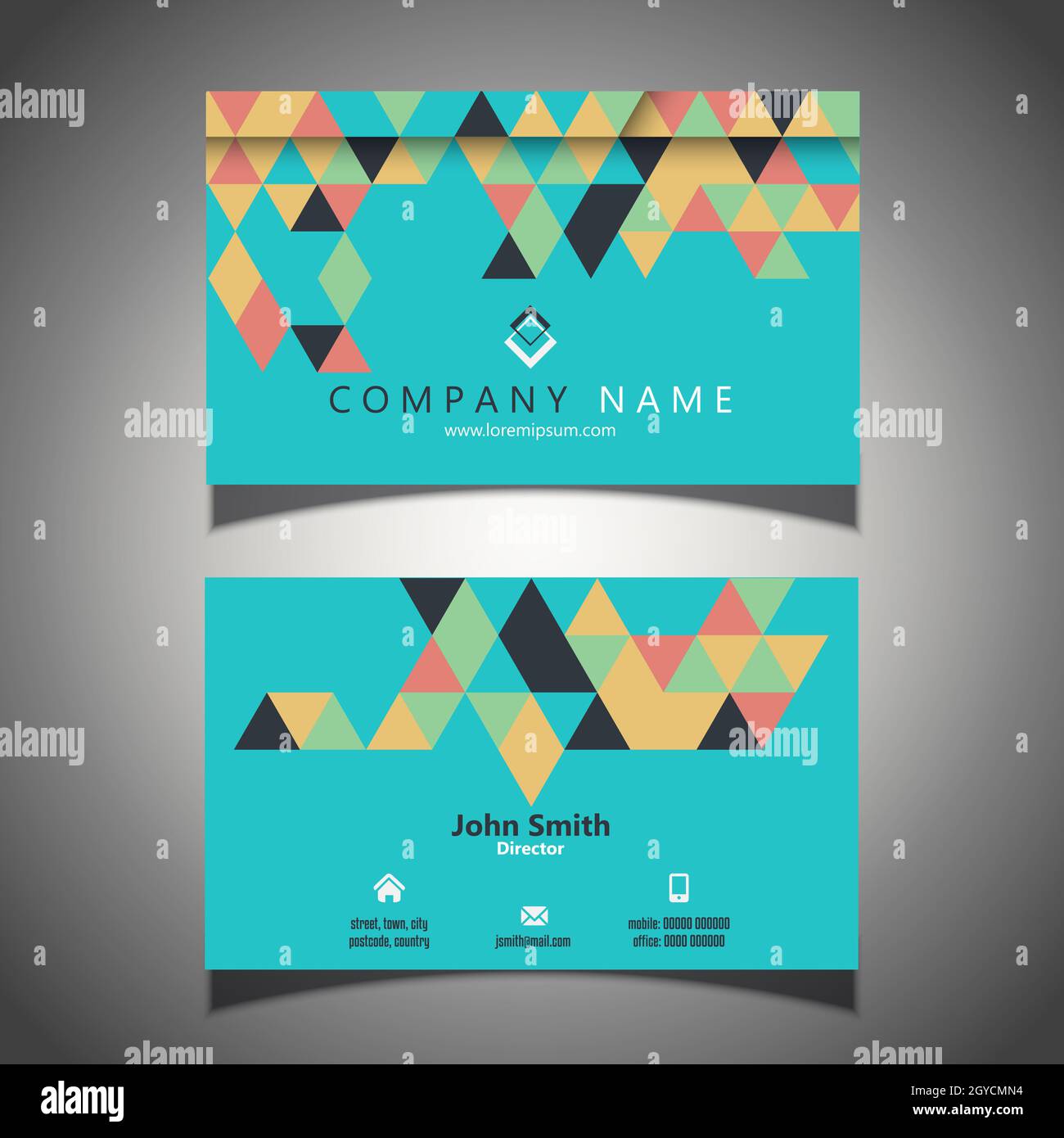 Abstract background with low poly design Stock Photo - Alamy