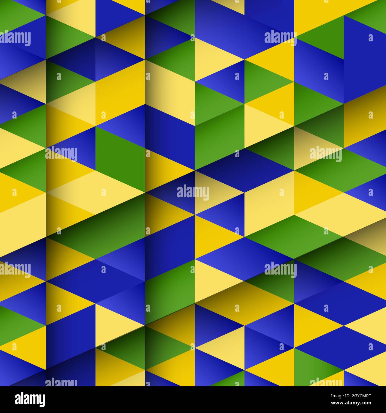 Abstract design background using Brazil flag colours Stock Photo - Alamy
