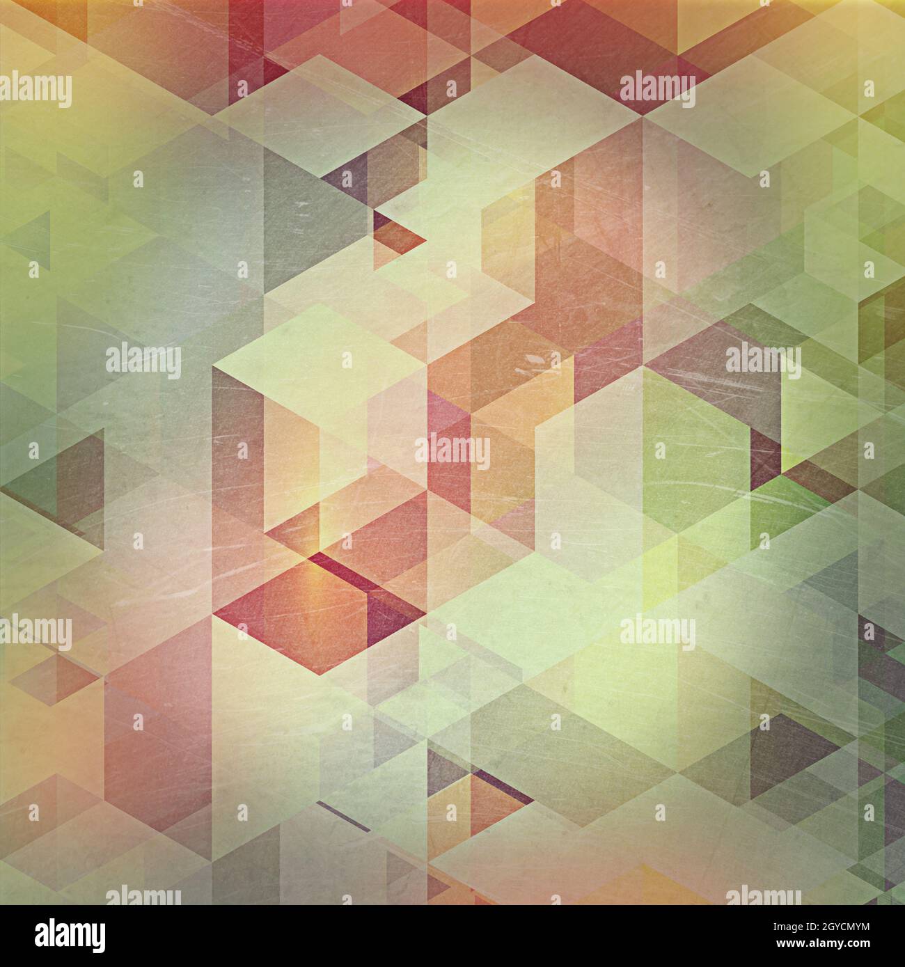 Abstract triangular design with a vintage effect added Stock Photo - Alamy