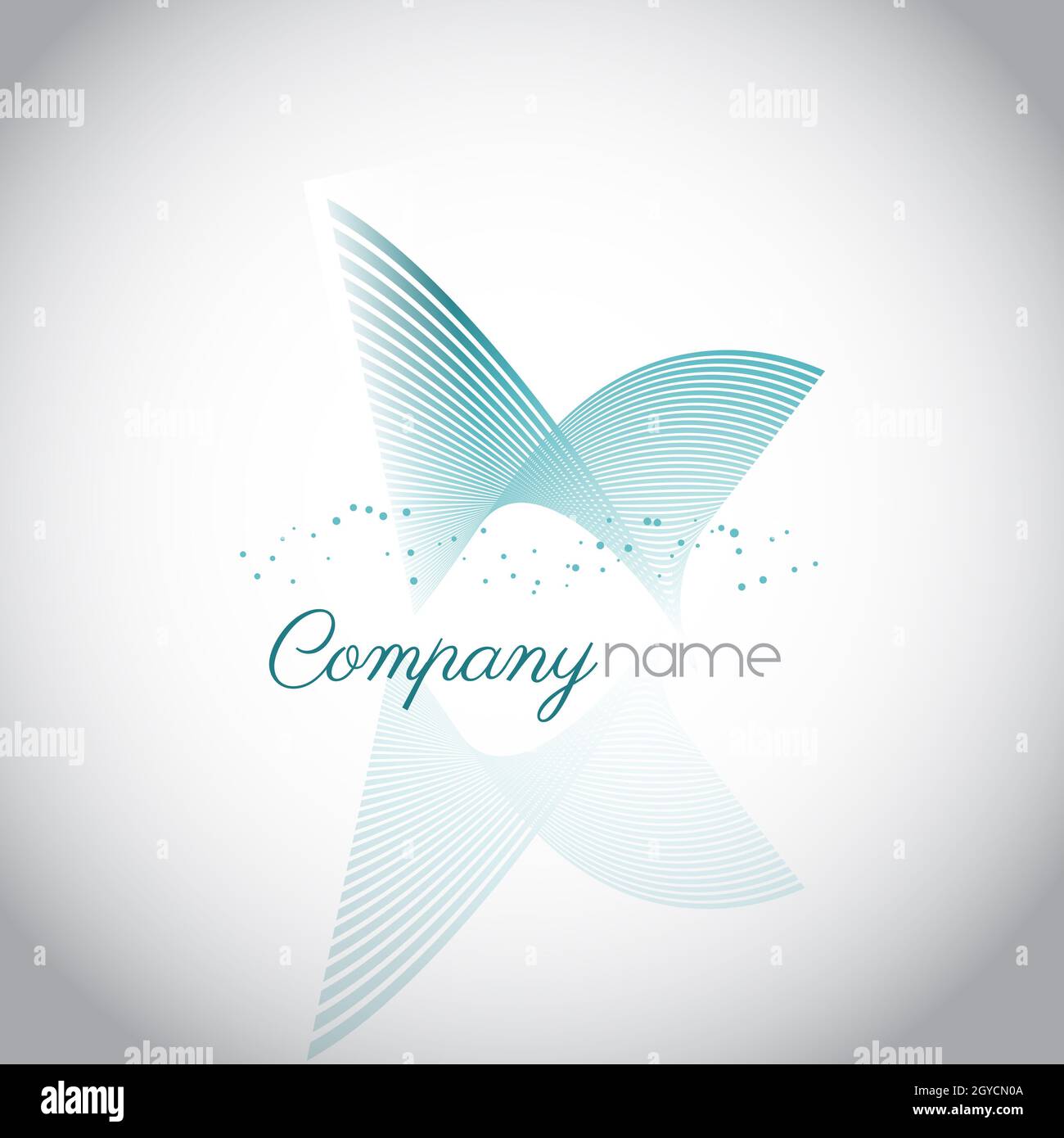 Decorative logo design with flowing lines design Stock Photo - Alamy