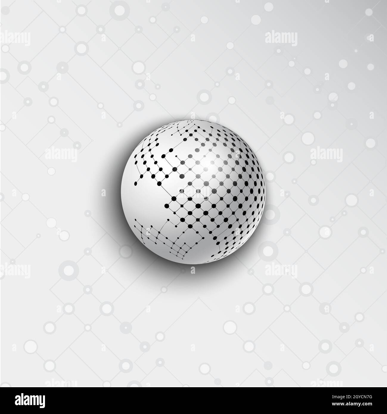 Abstract lattice background with a sphere design Stock Photo - Alamy