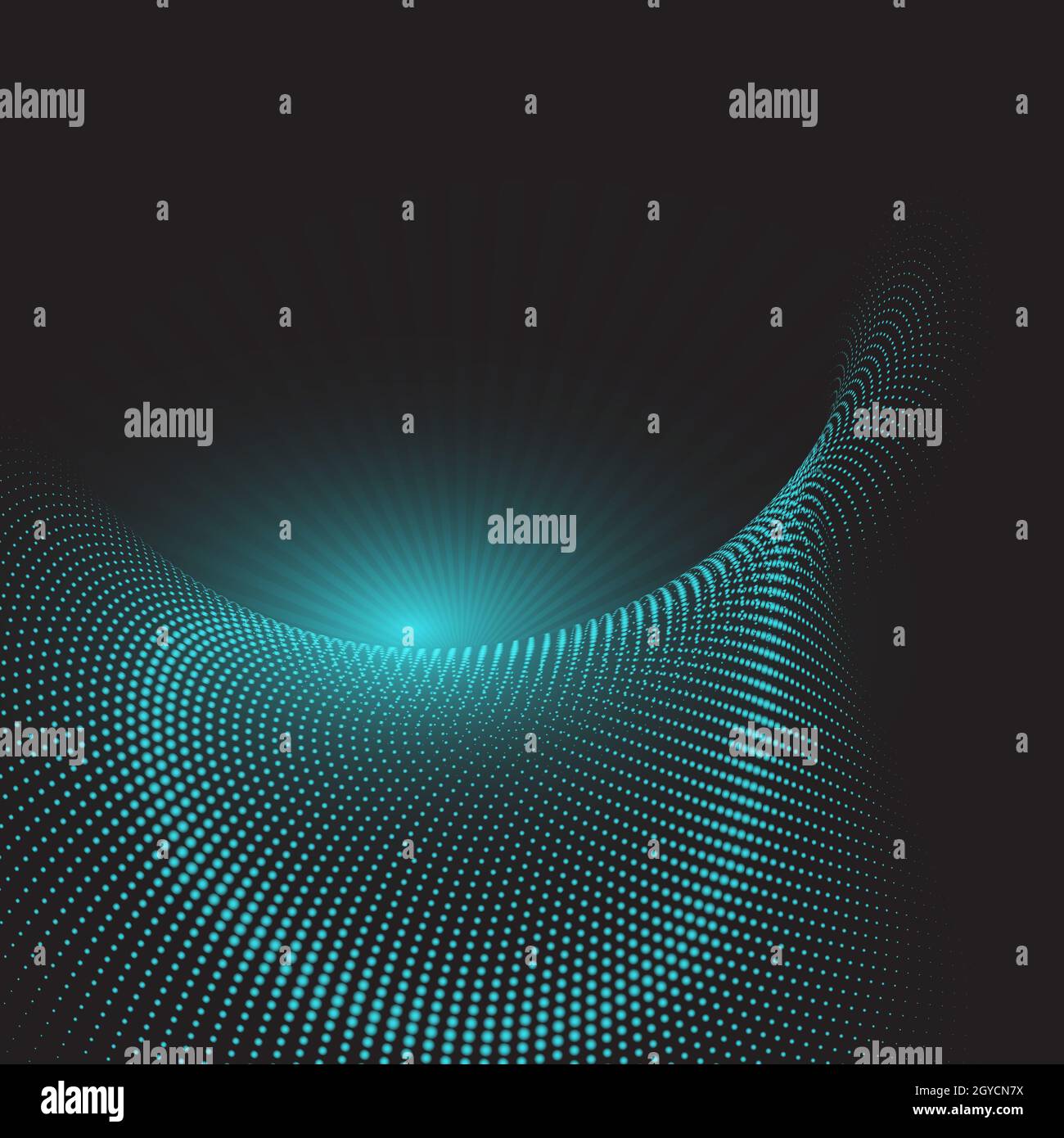 Abstract techno design background with halftone dots Stock Photo - Alamy